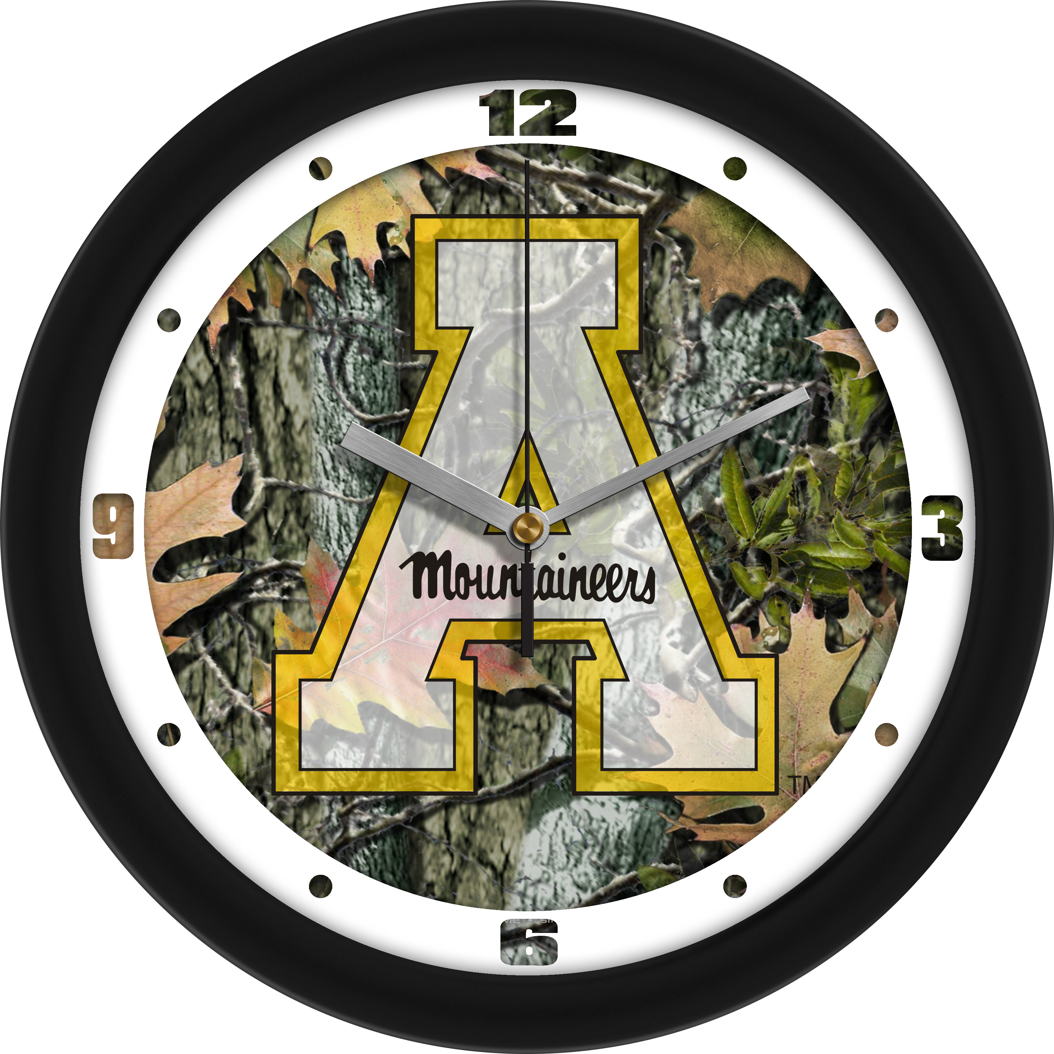 Sun Time Appalachian State Mountaineers Camo Wall Clock | Wayfair