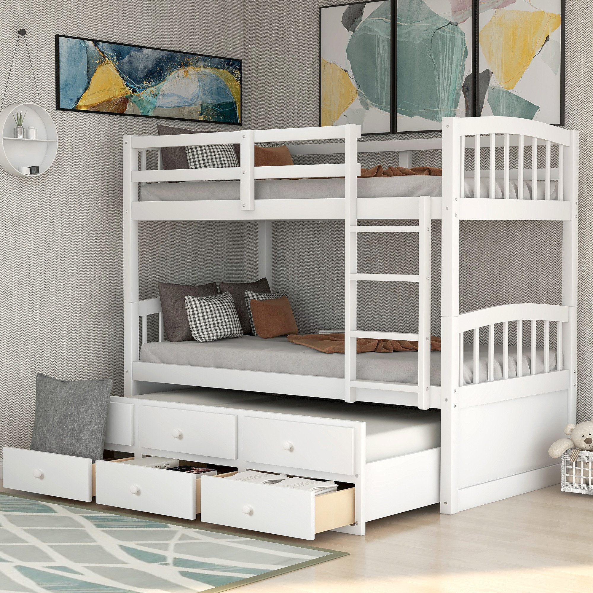 Red Barrel Studio Bunk Bed With Ladder - Wayfair Canada