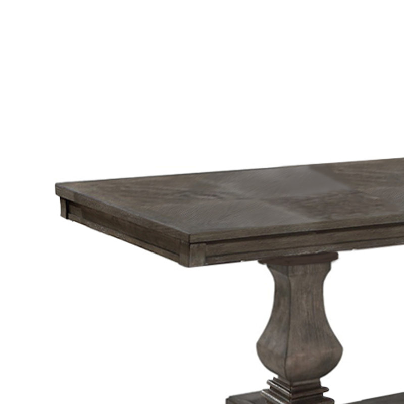 Ophelia & Co. Rectangular Wooden Dining Table With 1 Leaf In Oak | Wayfair