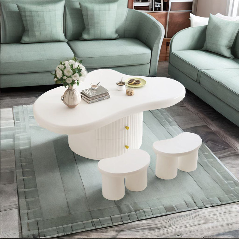 Ivy Bronx Irregular Shape Coffee Table | Wayfair