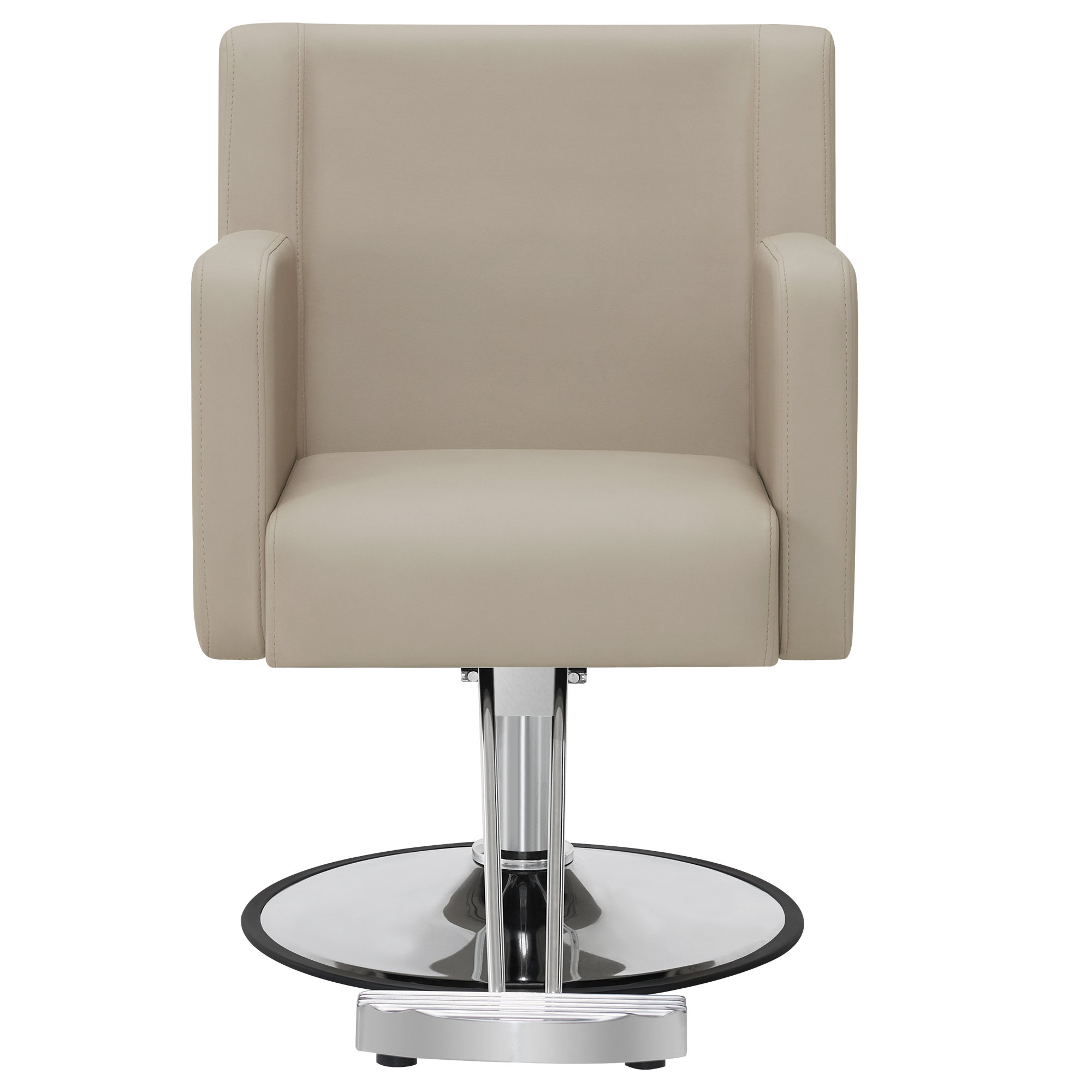 Inbox Zero Hydraulic Salon Chair for Hair Stylist, Faux Leather Barber ...