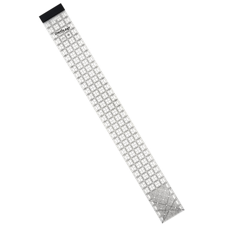 Omnigrid OmniEdge 4" x 36" Rectangle Quilting Ruler with Removable Lip ...