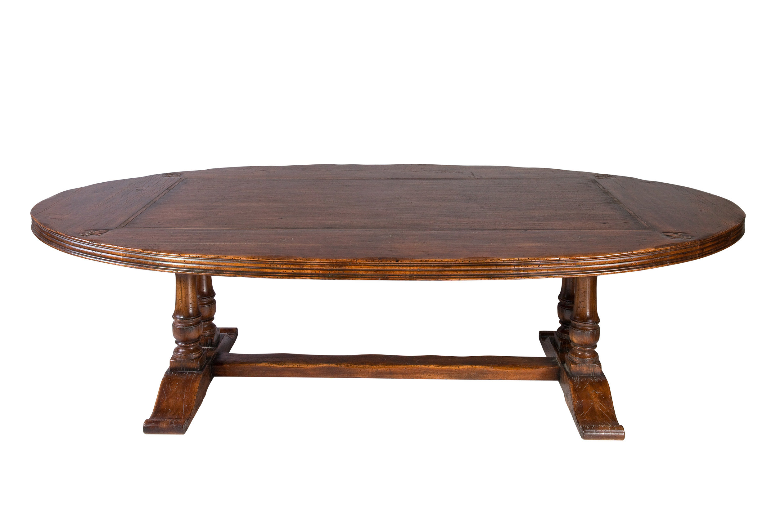 Michel Ferrand Abbaye Oval Solid Wood Base Dining Table | Wayfair