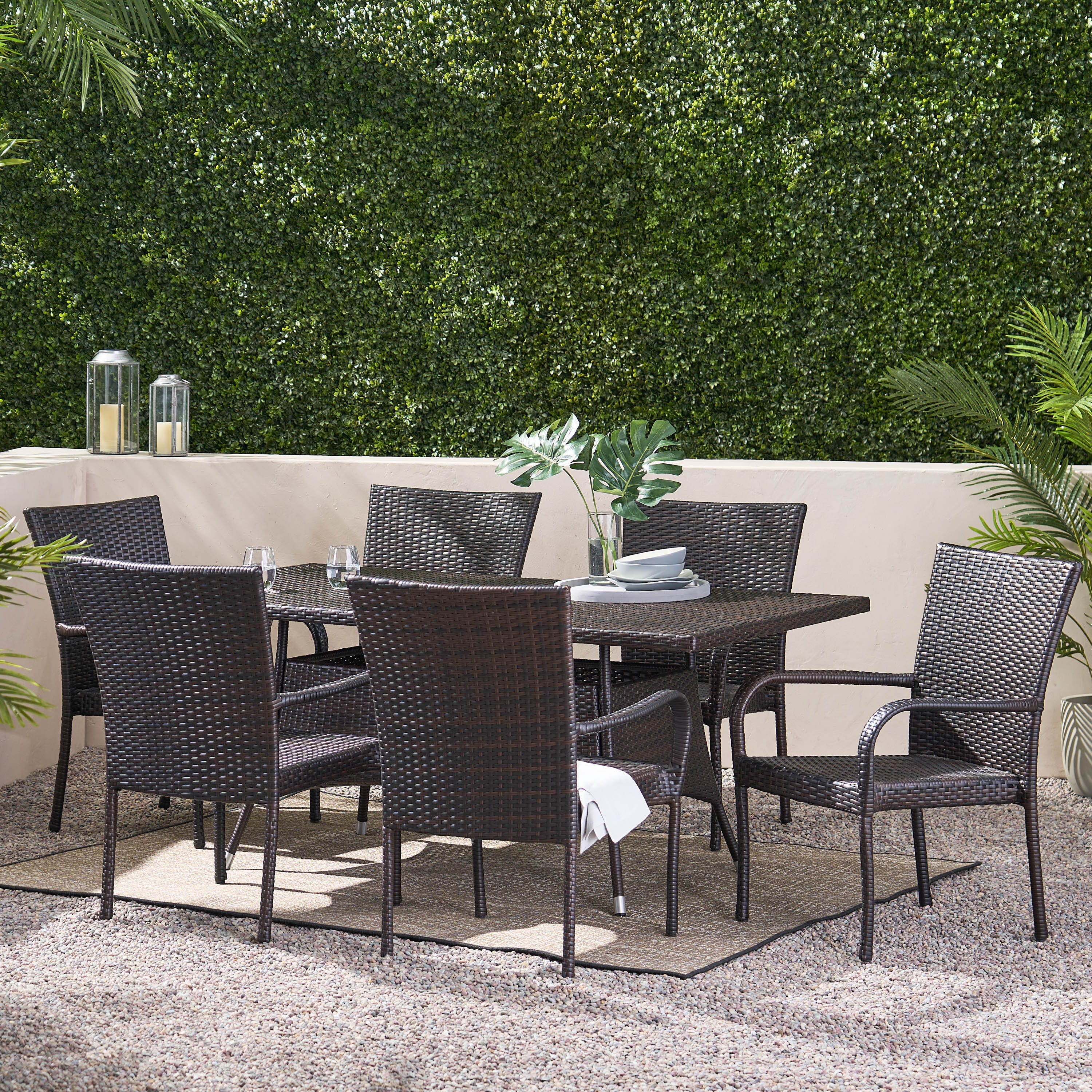 Alcott Hill® Fort Smith 7 Piece Dining Set & Reviews | Wayfair