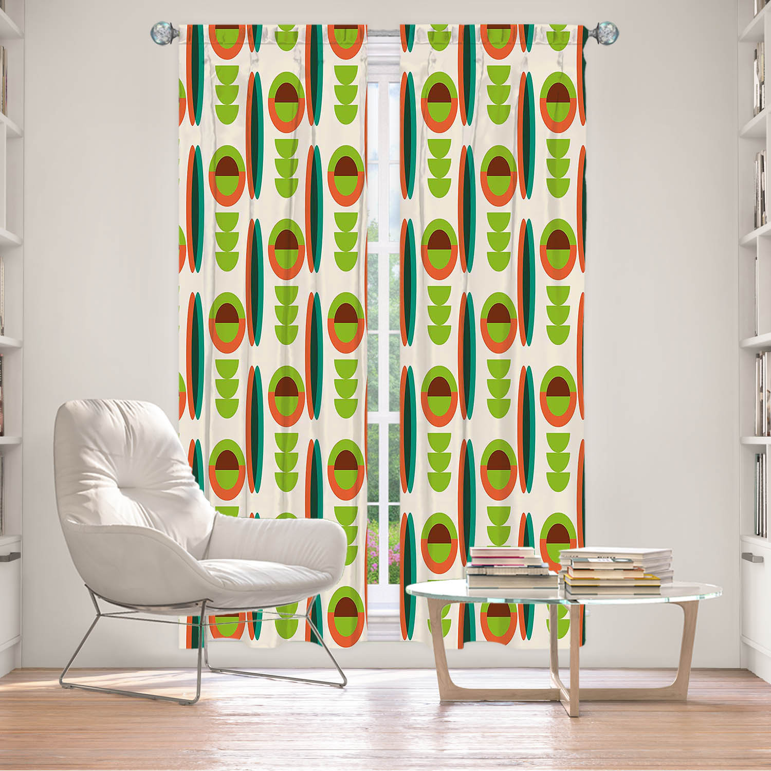 East Urban Home Lined Window Curtains 2-panel Set for Window Size Nika ...