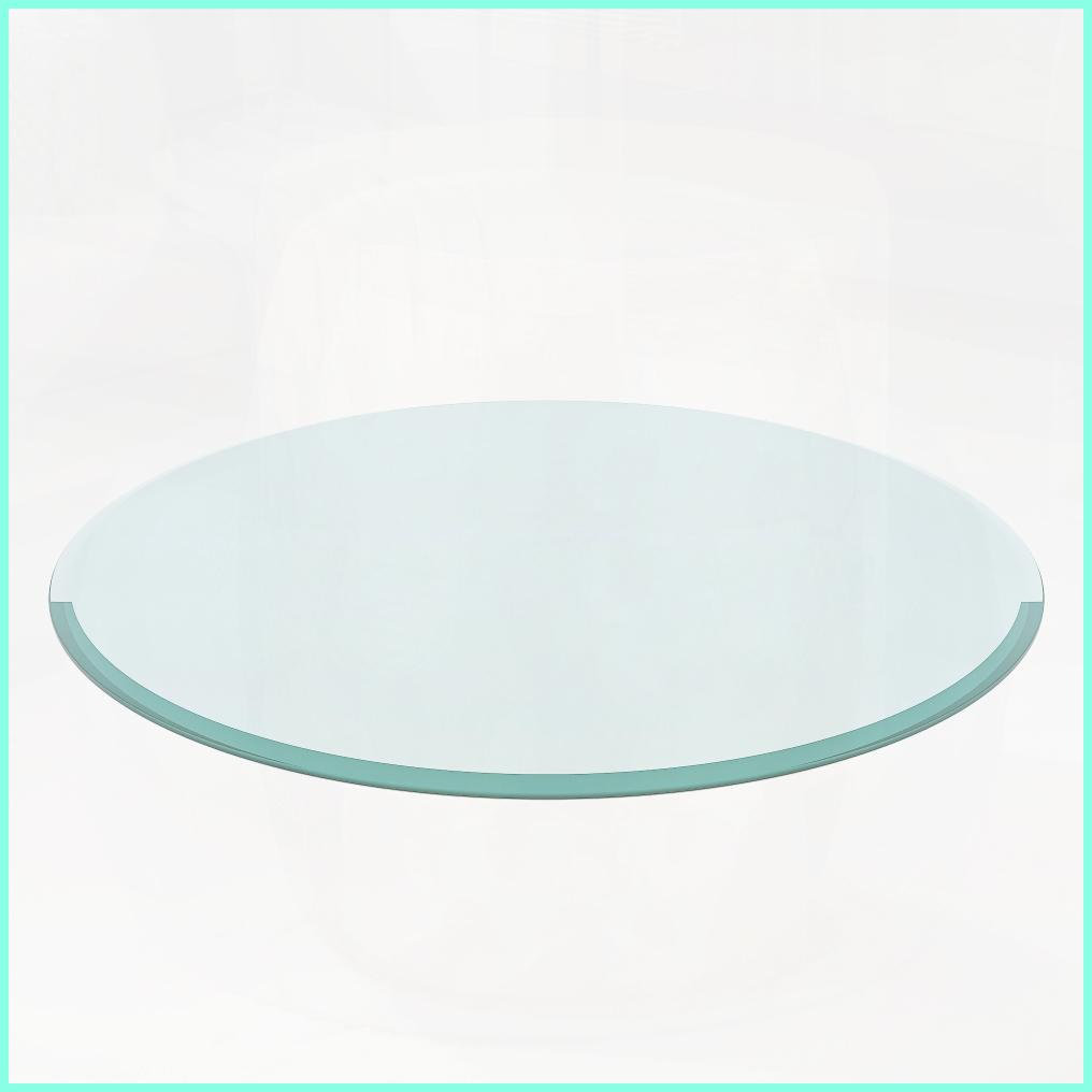 Latitude Run® 36-Inch Round Tempered Glass Coffee Table Top, 1/2" Thick ...