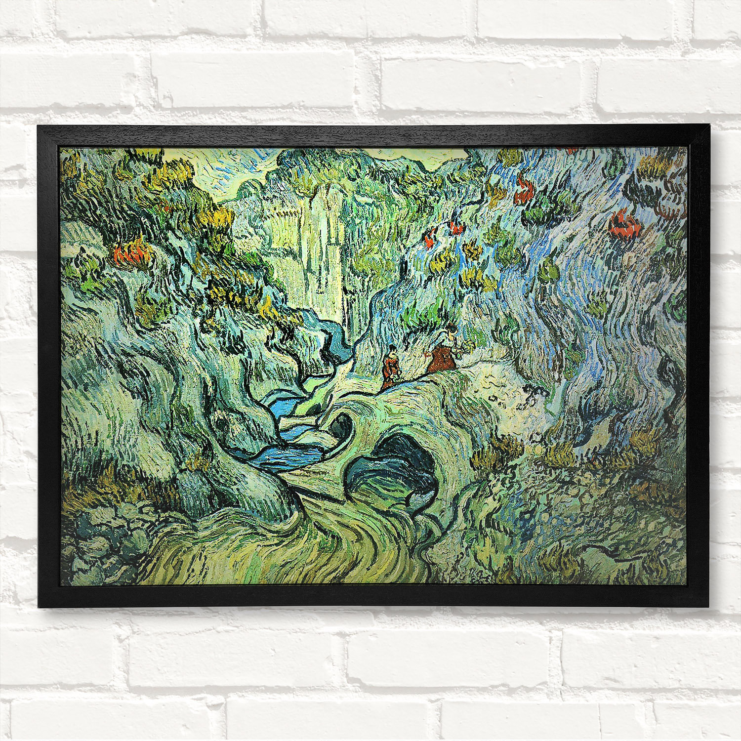 Latitude Run The Ravine by Vincent Van Gogh - Closed Corner Frame Art ...