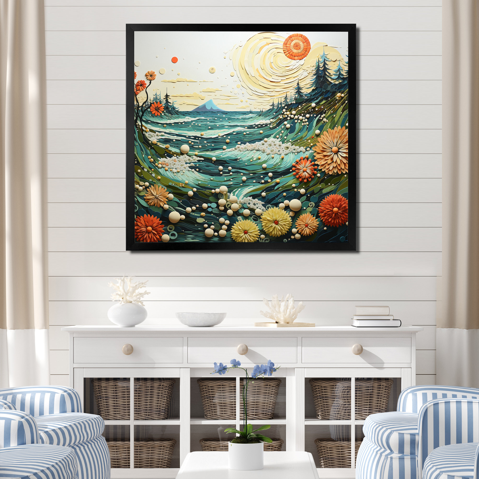 Winston Porter Beach Tidepool Symphony Pointillism I - Wayfair Canada