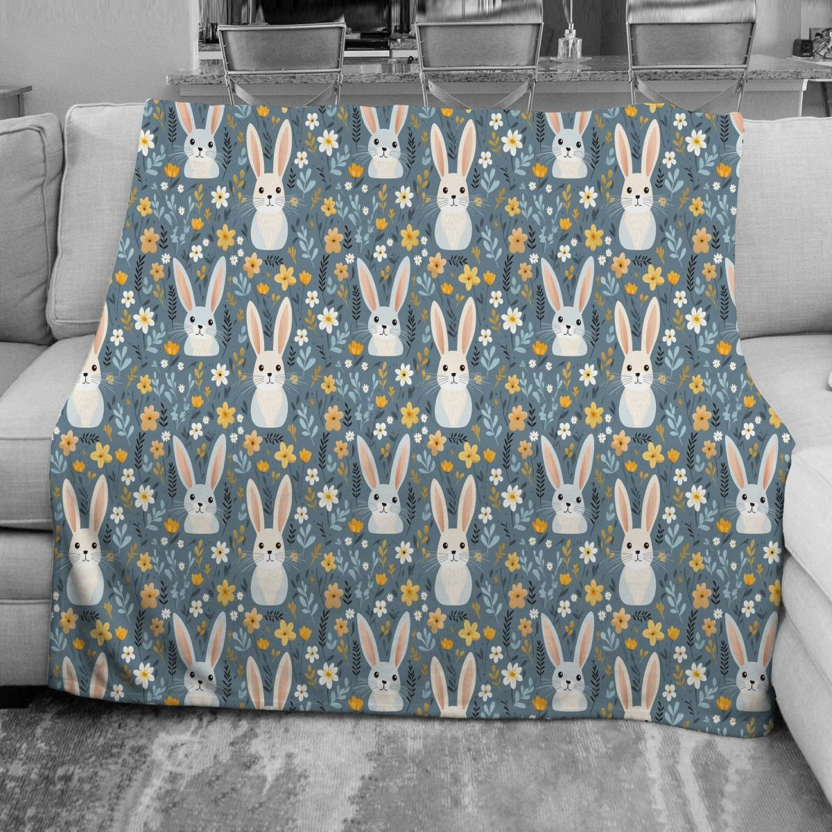 VisionDecor Easter Bunny Throw Blanket | Wayfair