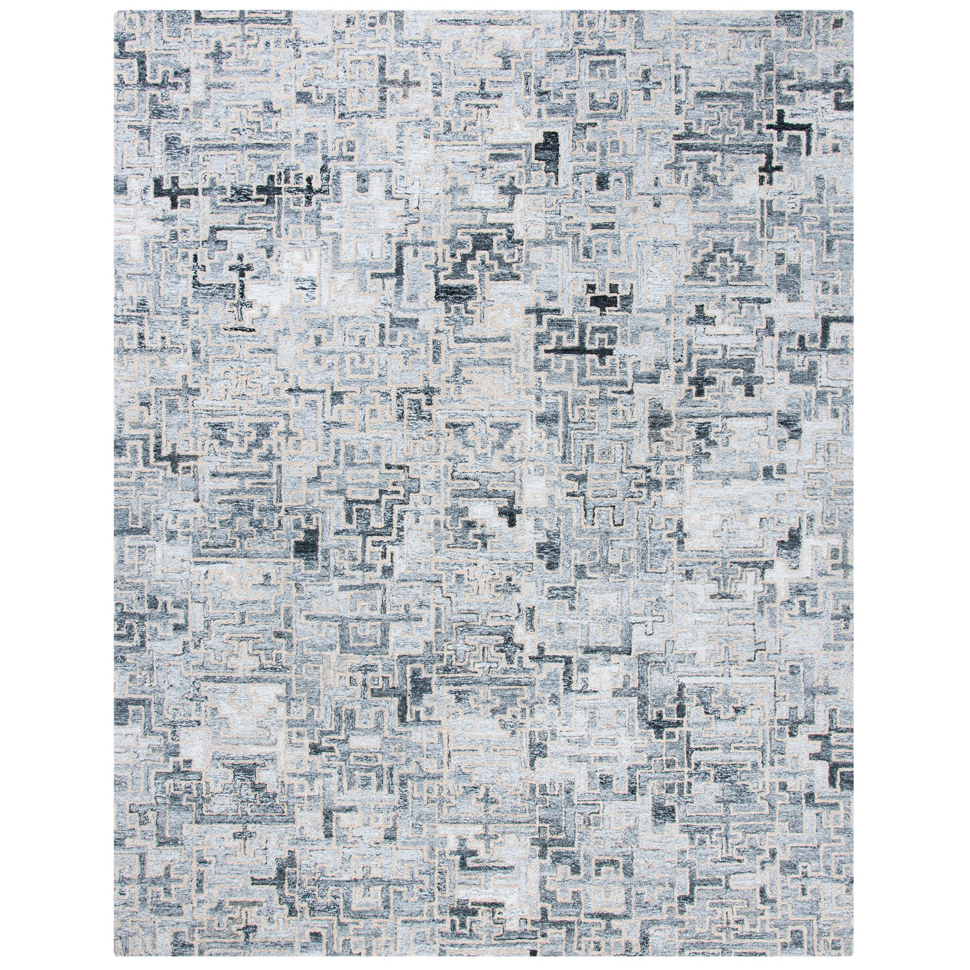 17 Stories Abstract Hand Tufted Performance Abstract Rug & Reviews ...