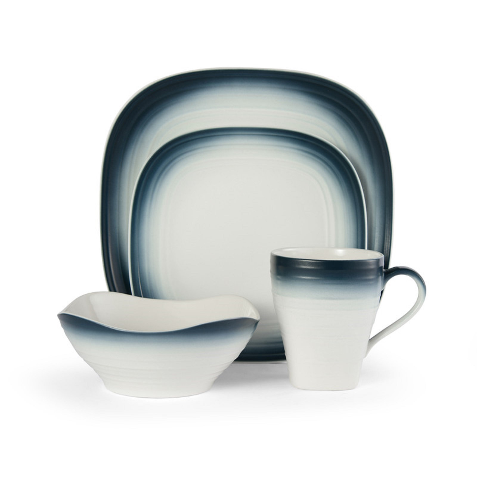 Mikasa Swirl Square 4-Piece Place Setting, Service for 1 & Reviews ...