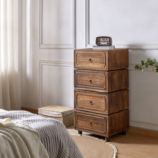 Breakwater Bay Aivery 2 - Drawer Solid Wood Modular Storage Drawers ...