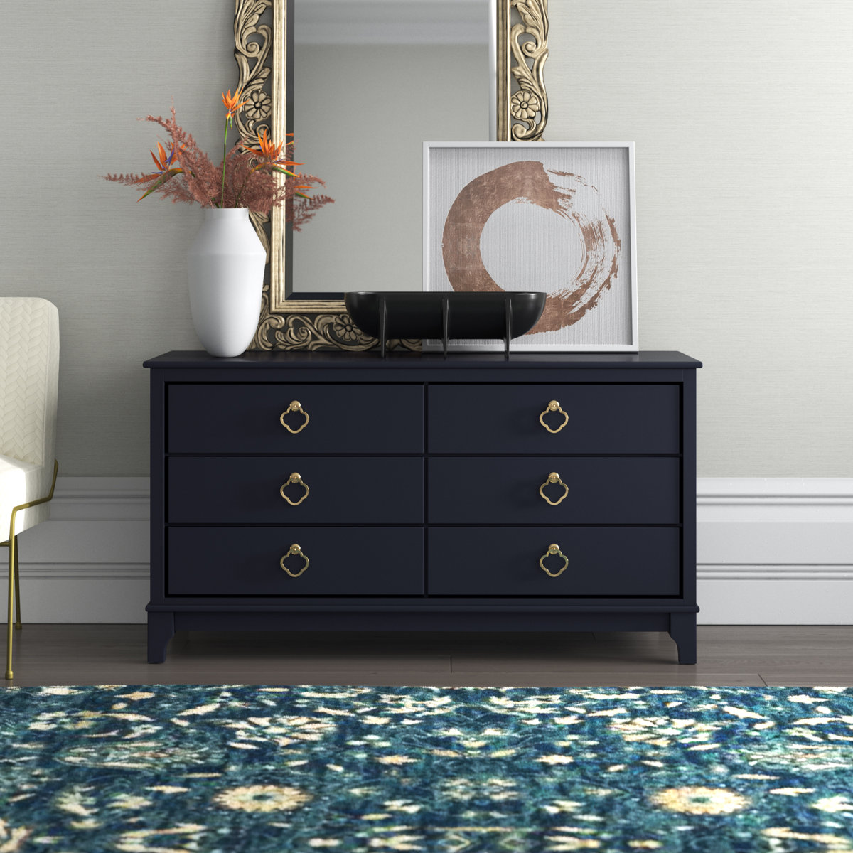 Willa Arlo™ Interiors Velasco 6 Drawer 50'' W Double Dresser & Reviews ...
