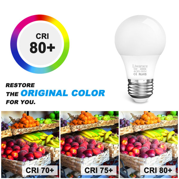 Liwarace Equivalent E26/Medium (Standard) LED Bulb | Wayfair