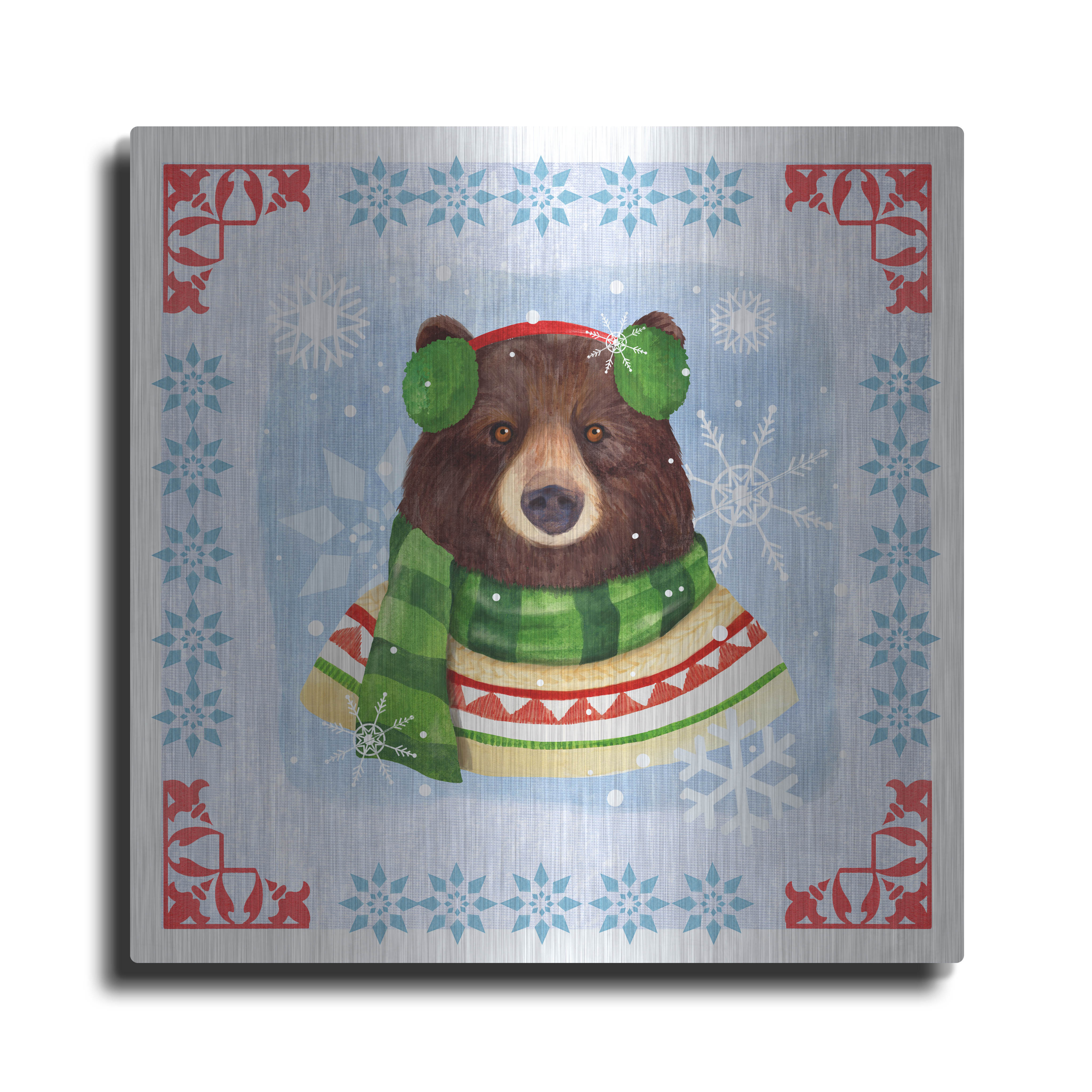Trinx 'Winter Bear' by Fiona Stokes-Gilbert Metal Wall Art - Wayfair Canada