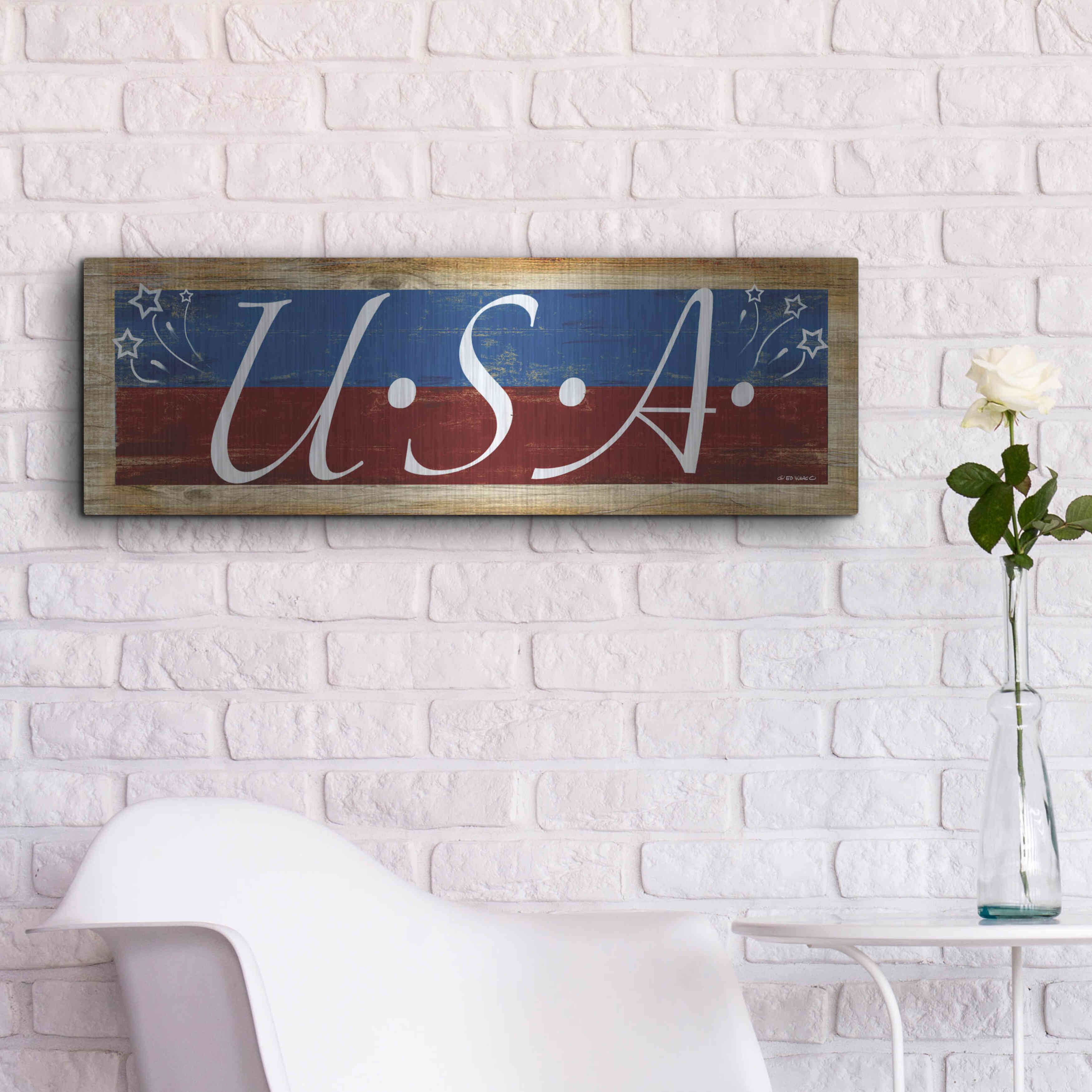 Winston Porter 'USA' by Ed Wargo, Metal Wall Art - Wayfair Canada