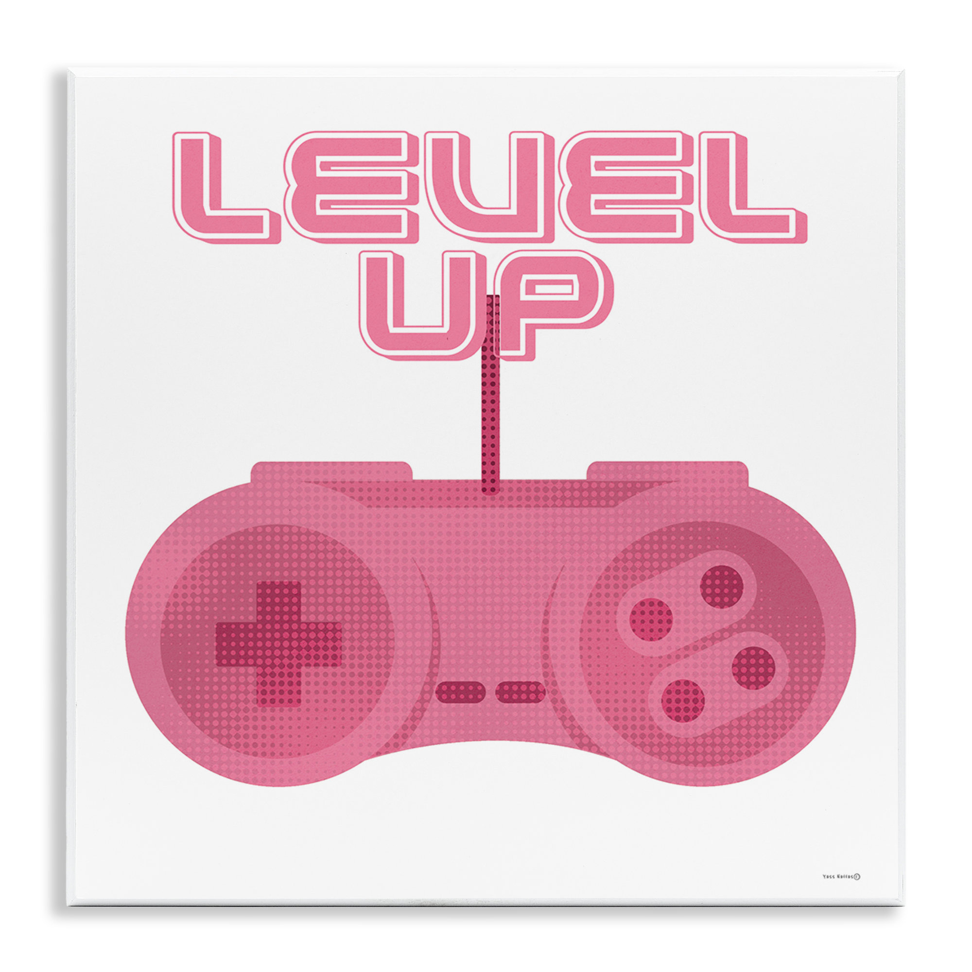 Wrought Studio™ Girl Gamer Pink Level Up Wall Plaque, design by Yass ...