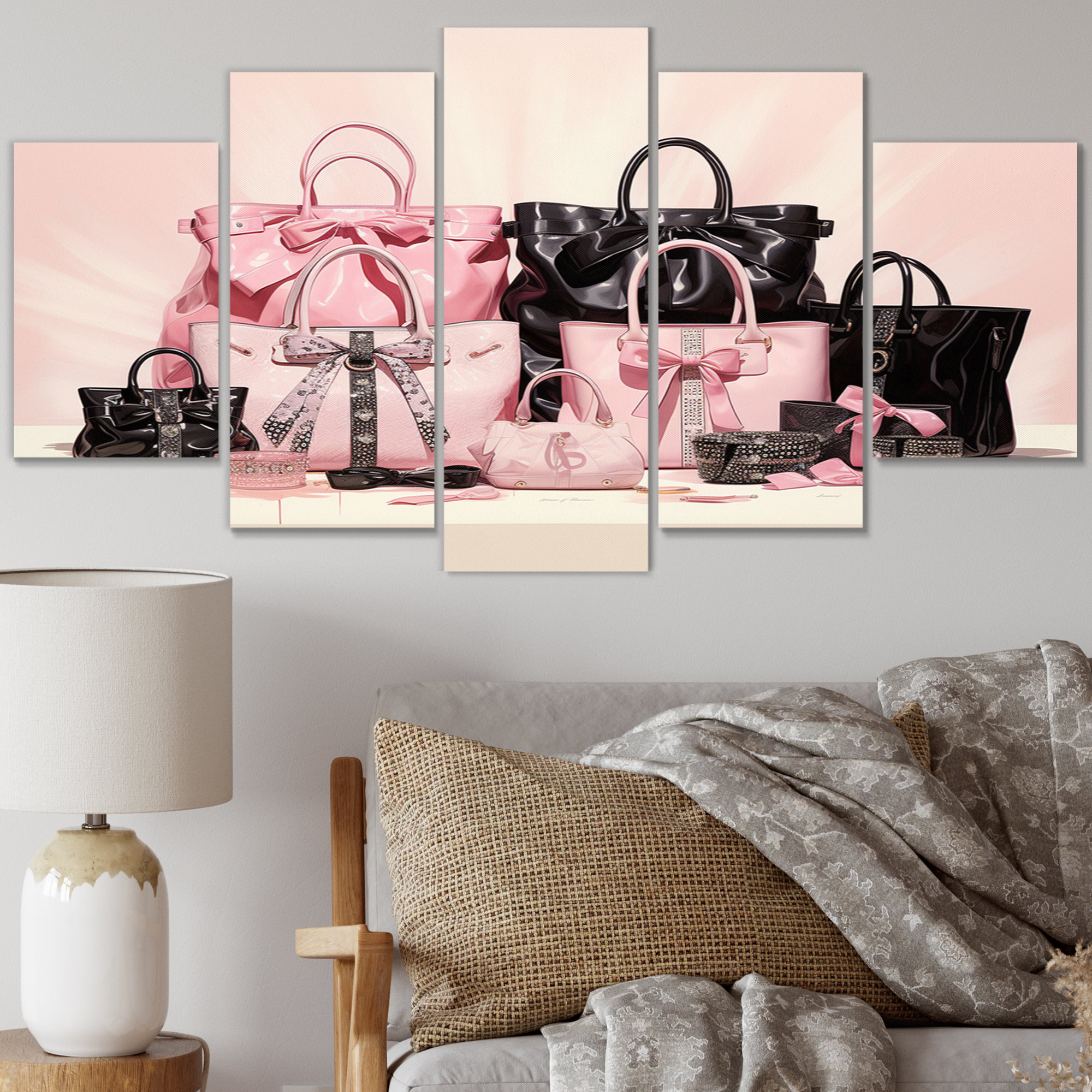 House of Hampton® All I Need Is My Designer Bags IV - Fashion Canvas ...