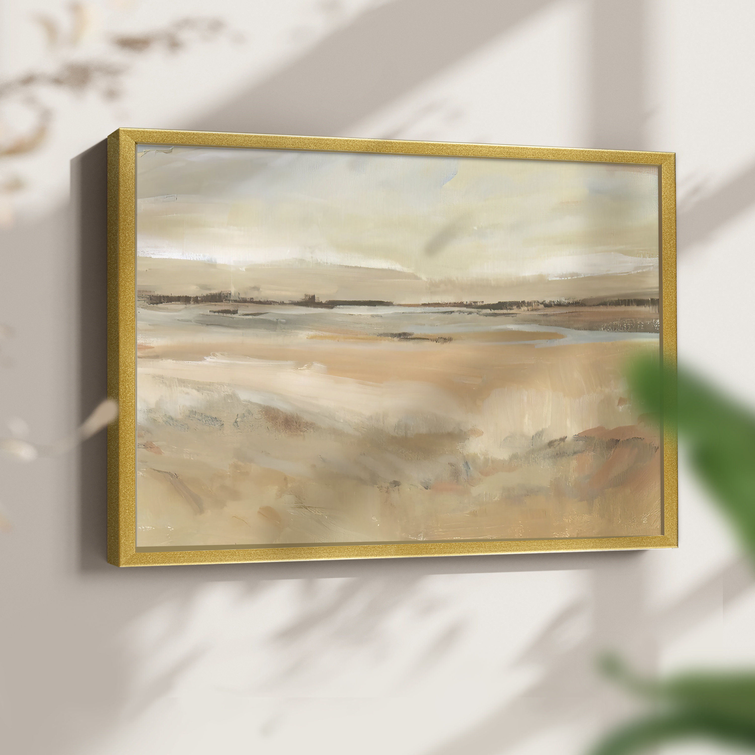 Ophelia & Co. Earth Tone Landscape II -Framed Print - Restickable | Wayfair