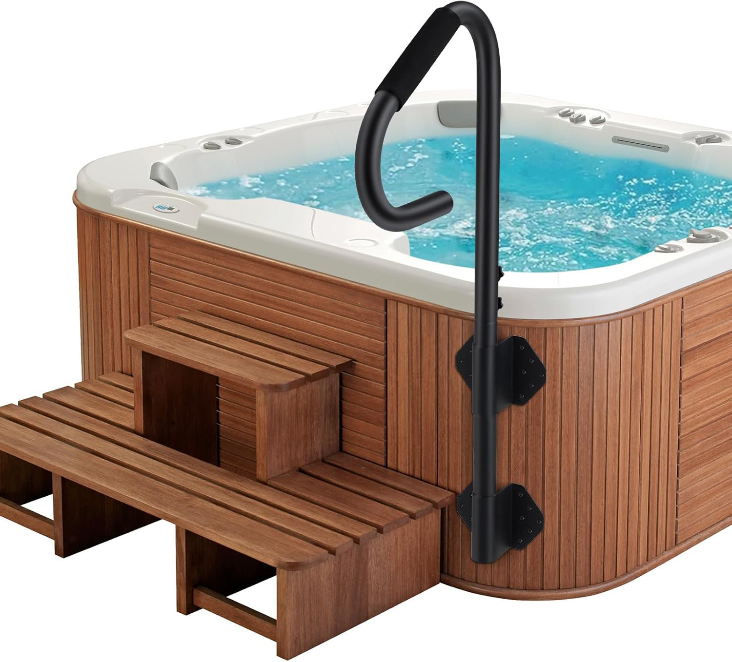 gaomon Hot Tub Handrail, 360° Rotatable Spa Side Handrail with 18"~48 ...