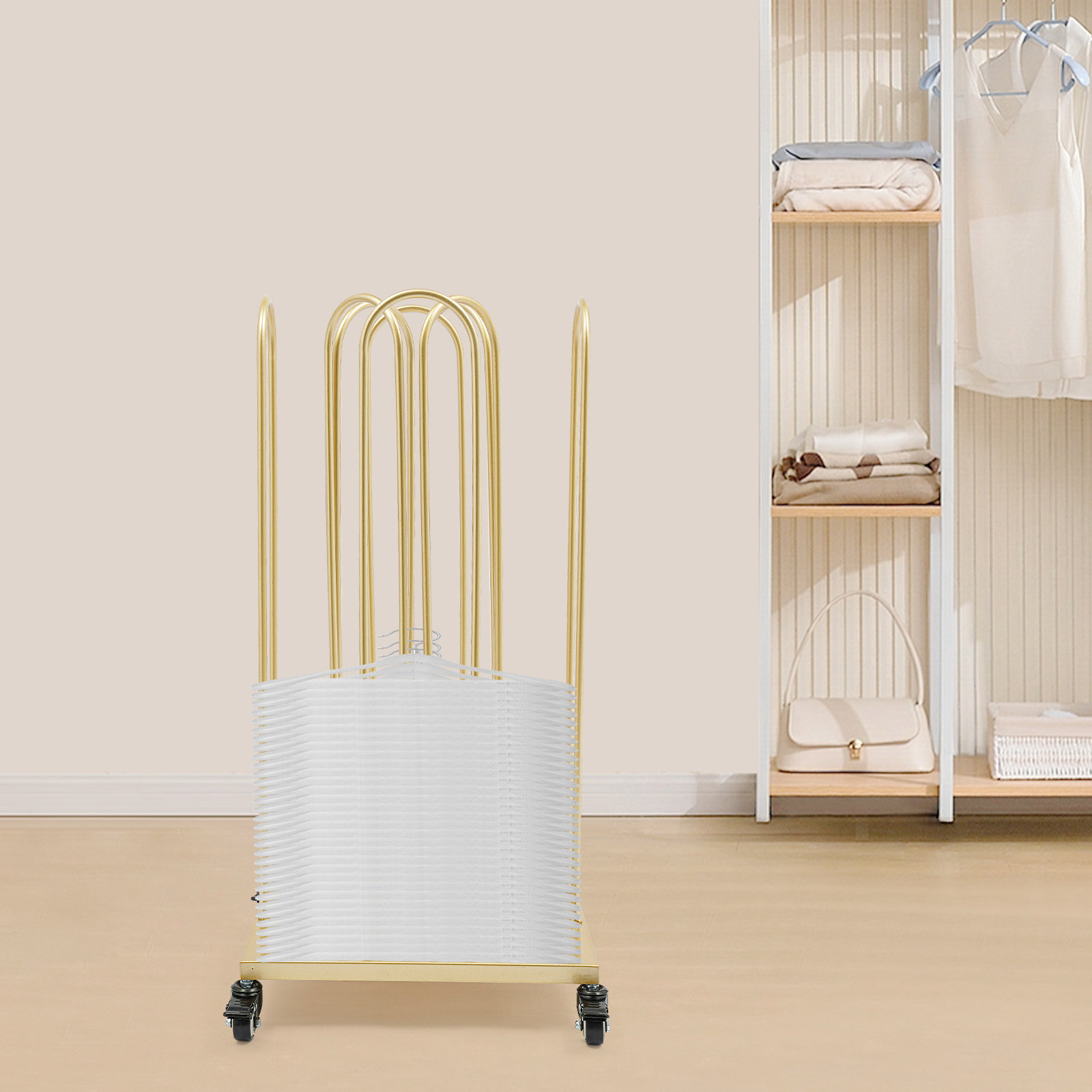 Everly Quinn Clothes Hanger Stacker Hanging Organizer | Wayfair