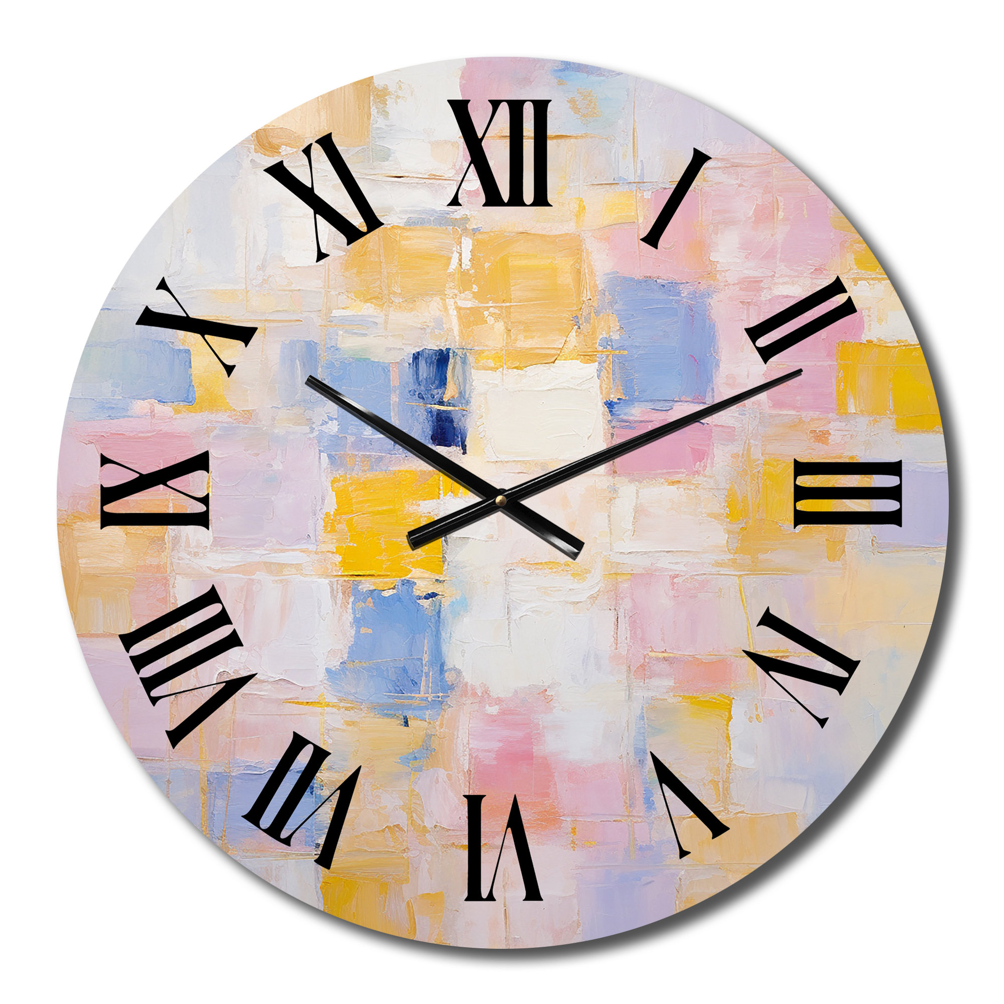 Design Art Timeless Moments In Pastel Pink Yellow And Blue I - Abstract ...