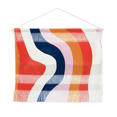 East Urban Home Polyester Holli Zollinger Marsala Stripe Wall Hanging ...