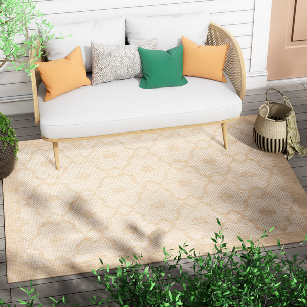 Union Rustic Marshanna Sol Nordic Lattice Trellis Indoor Outdoor Beige ...