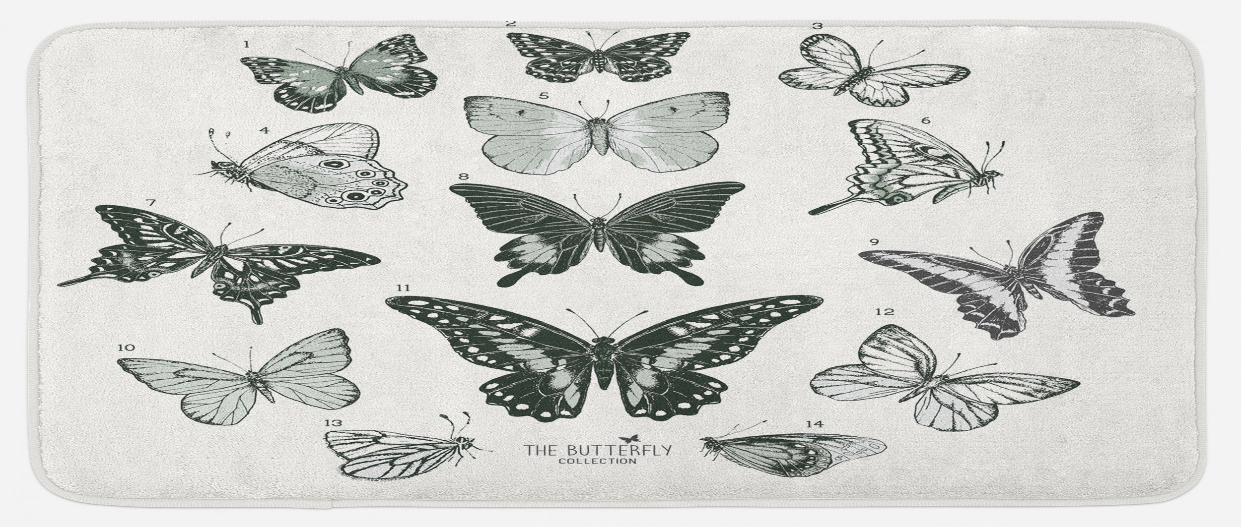 East Urban Home Butterfly Kitchen Mat | Wayfair