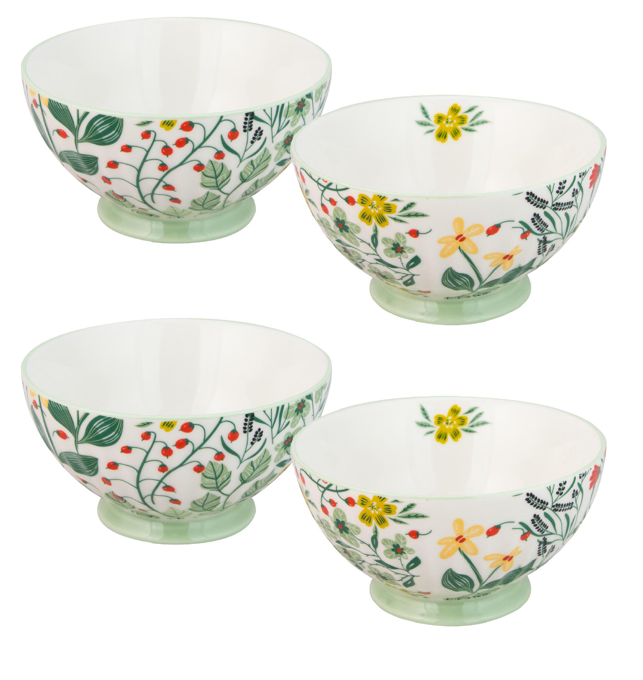 Grace's Tea Ware 4 Piece Latte Dining Bowl Set & Reviews | Wayfair