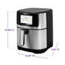 Kalorik® Vivid 7 Quart Full Color Display Air Fryer, Stainless Steel ...