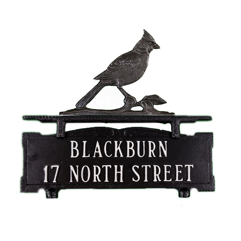 Montague Metal Products Inc. 2-Line Mailbox Sign & Reviews | Wayfair