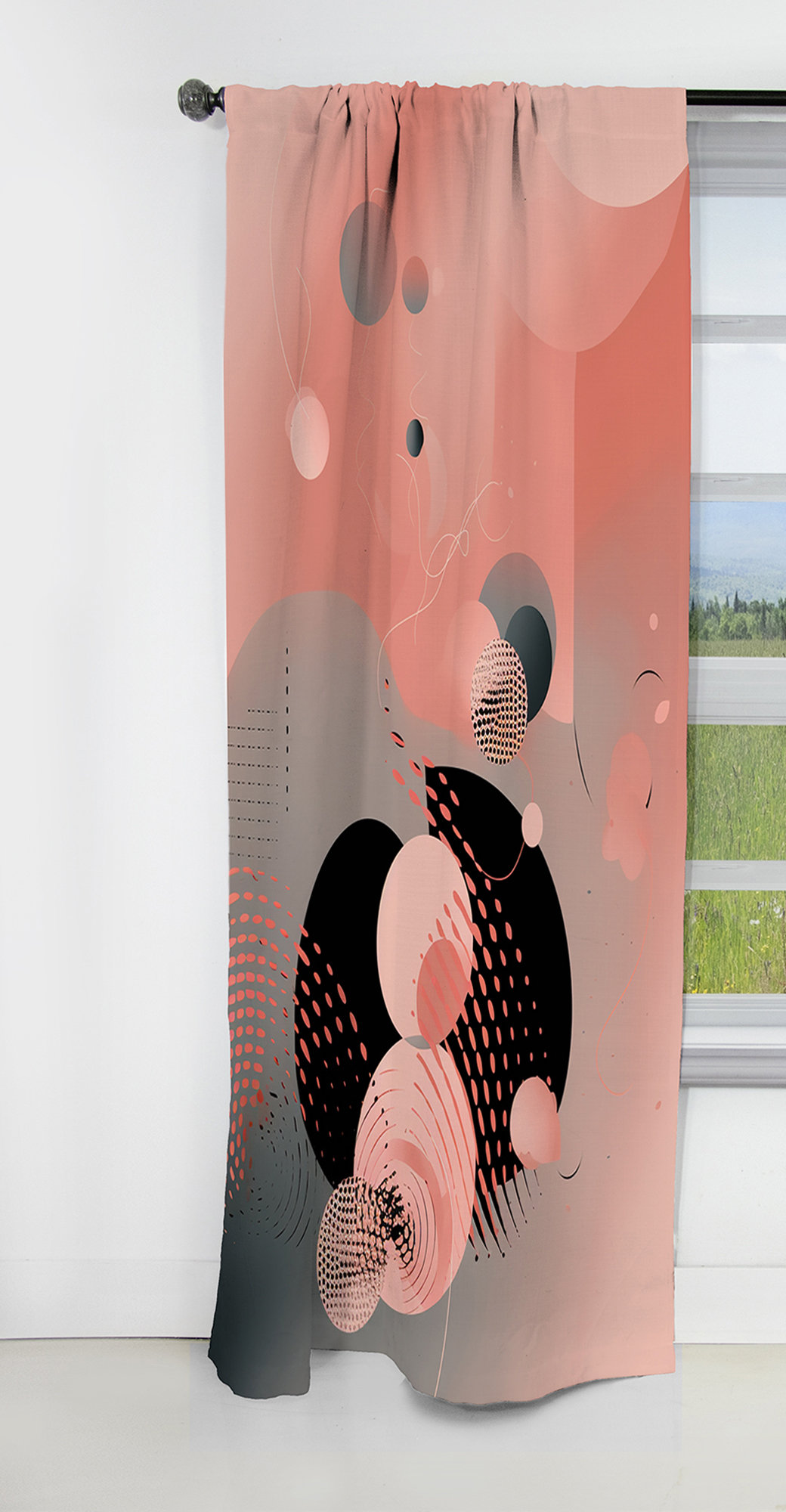 Orren Ellis Tucana - Minimalism Abstract Blackout Curtain - 1 Panels ...