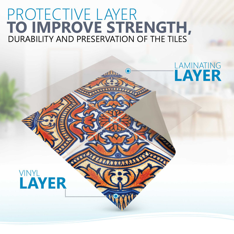 Bungalow Rose Vinyl Peel and Stick Mosaic Tile Decal | Wayfair