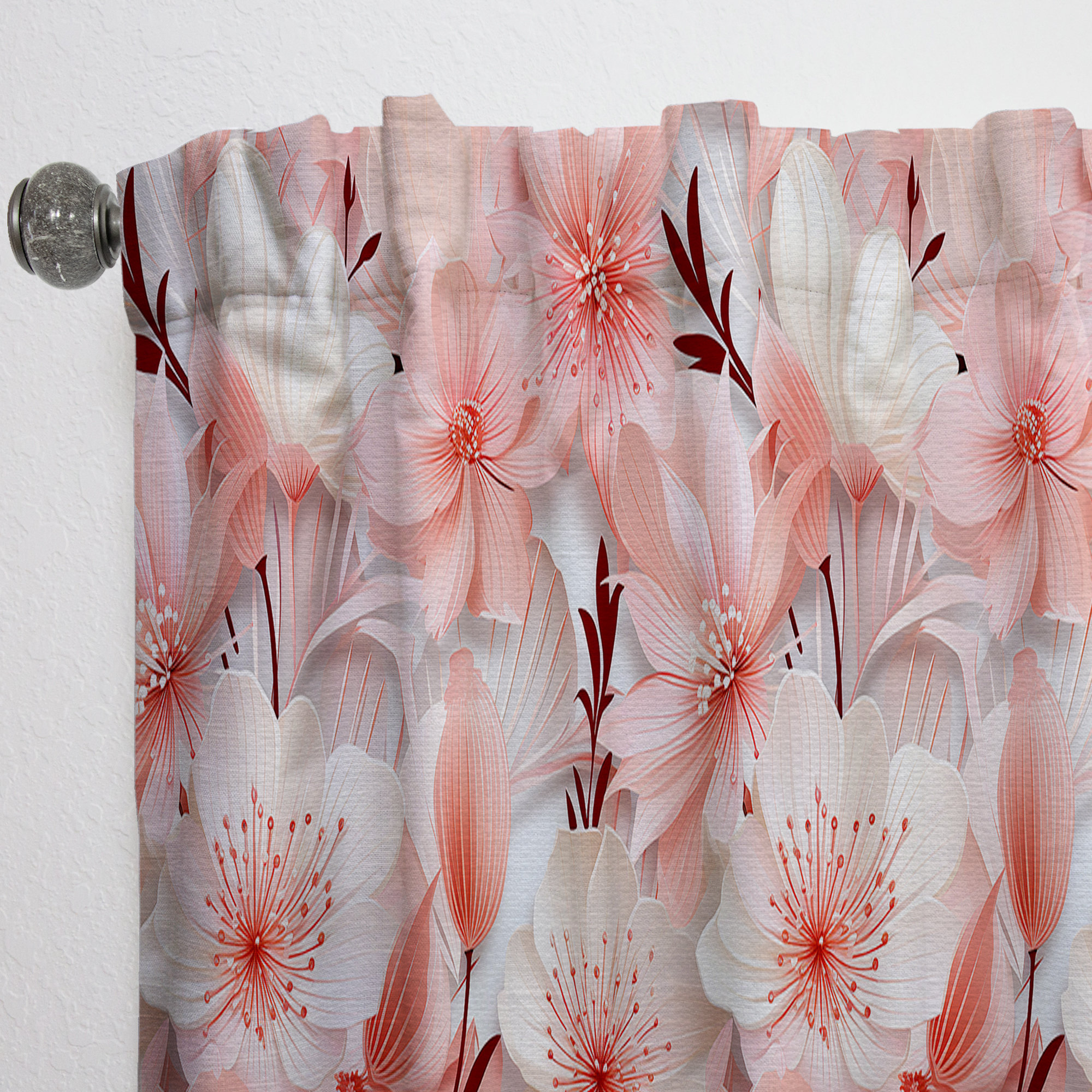 Design Art Seaside Elegance Tropical Pattern II - Tropical Floral ...