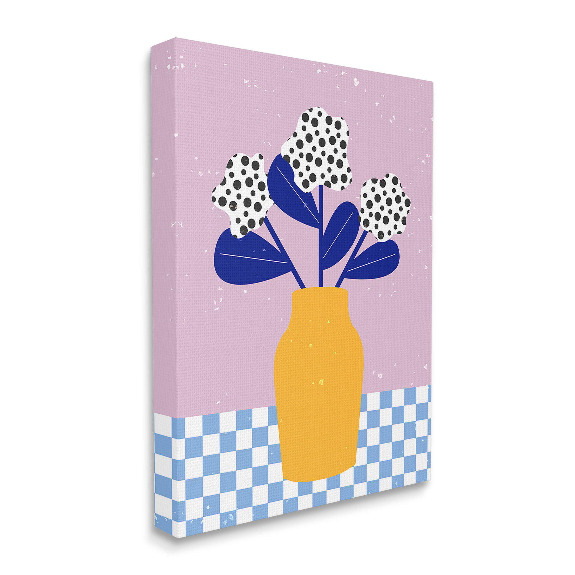 Winston Porter Modern Polka Dot Plants Canvas Wall Art Design By ...