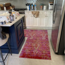 World Menagerie Jambi Ikat Pink/Beige Indoor/Outdoor Area Rug & Reviews ...