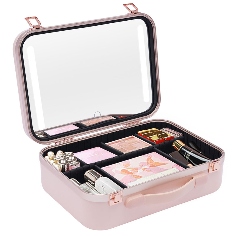 Rebrilliant Larencia 13'' Portable Multifunction Makeup Case With LED ...