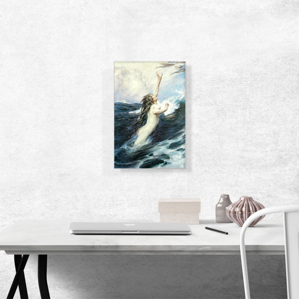 ARTCANVAS " Flying Fish 1910 " by Herbert Draper on Canvas | Wayfair