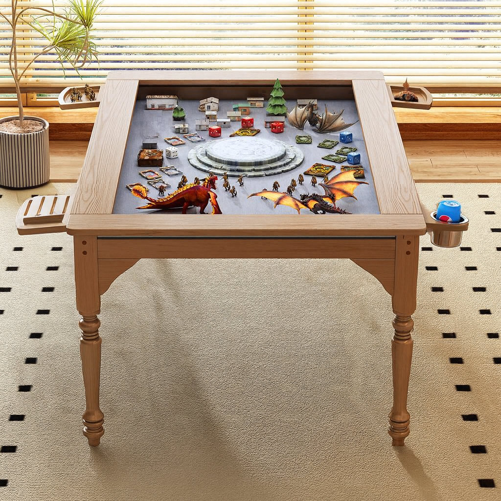 Charlton Home® Solid Wood 72-Inch Removable Top Multi-game tables ...