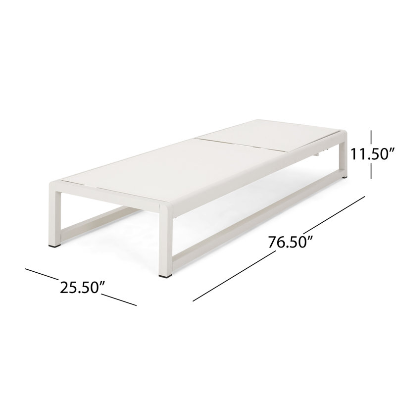 Orren Ellis Cheshire 76.5" Long Reclining Chaise Lounge Set & Reviews ...