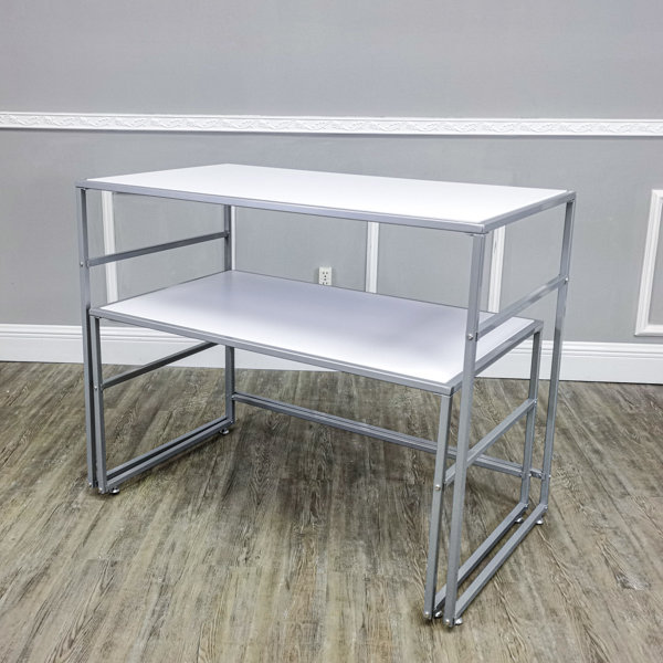 Fixturedisplays Nesting Display Tables, Set Of 2 (41.46" W X 24.02" D X ...