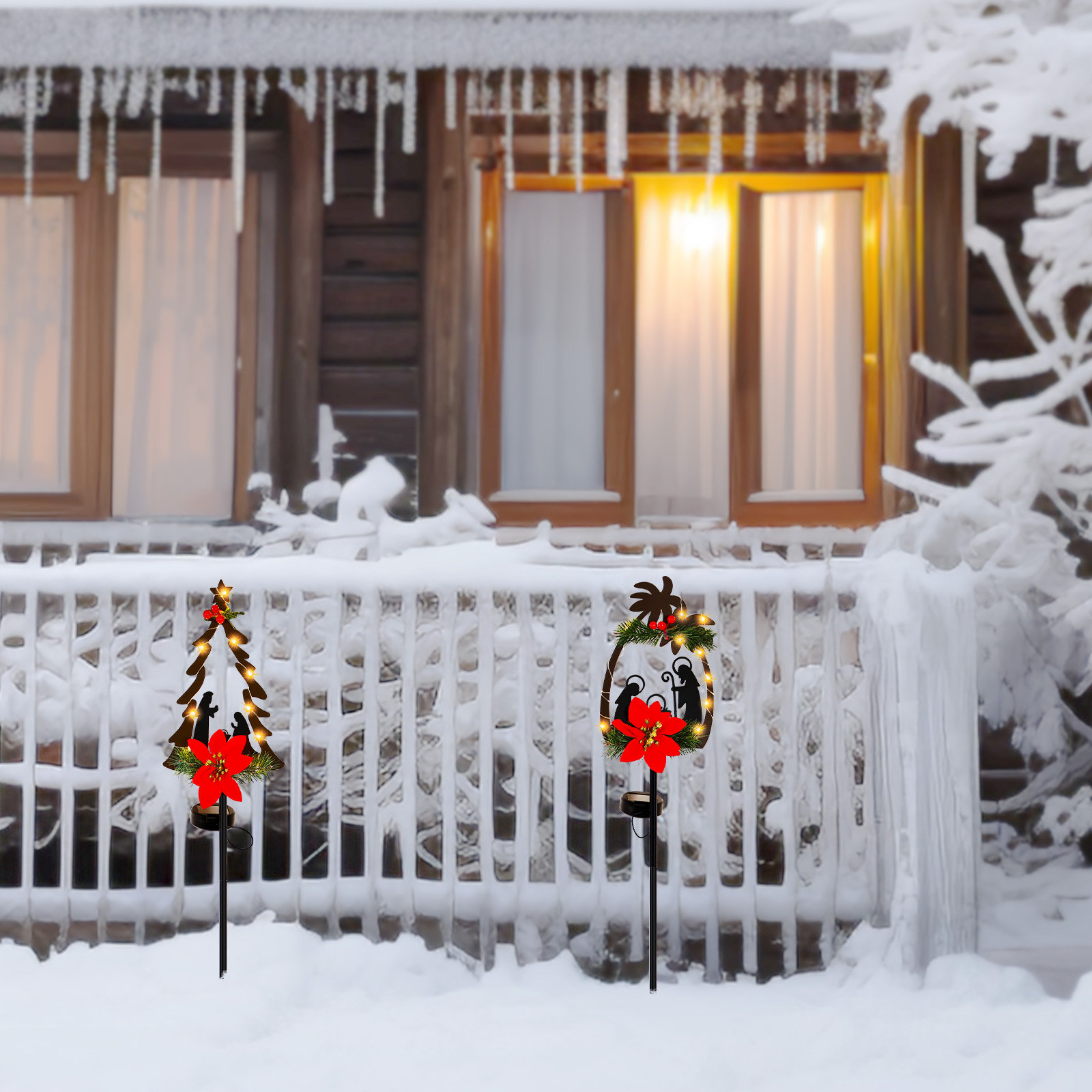 Haitral Black Low Voltage Solar Powered Pathway Light | Wayfair