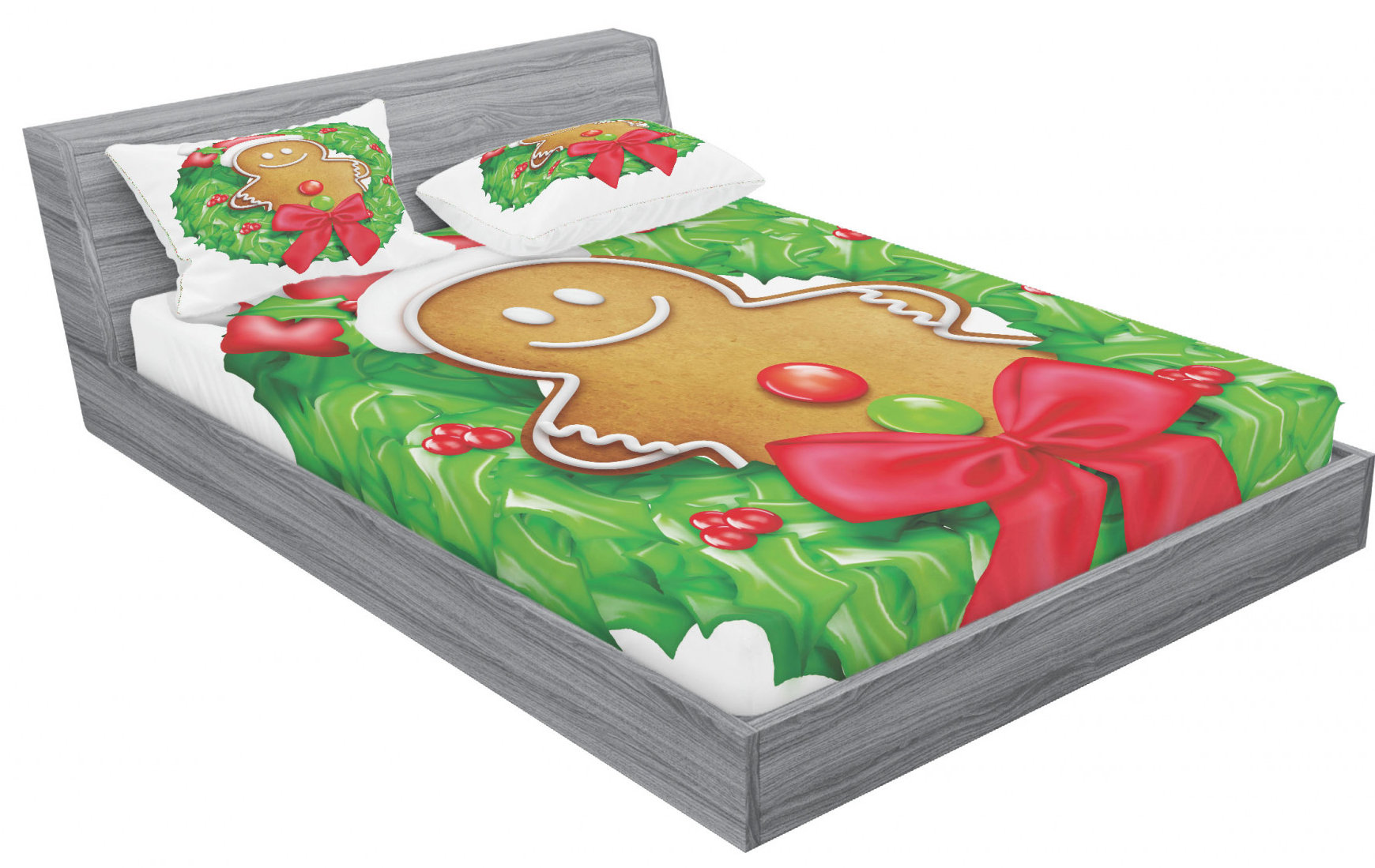 Ambesonne Gingerbread Sheet Set | Wayfair