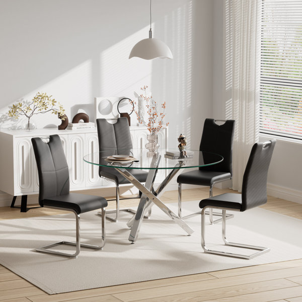 Mercer41 Rutgers 47.2 L x 47.2 W Dining Set - Wayfair Canada