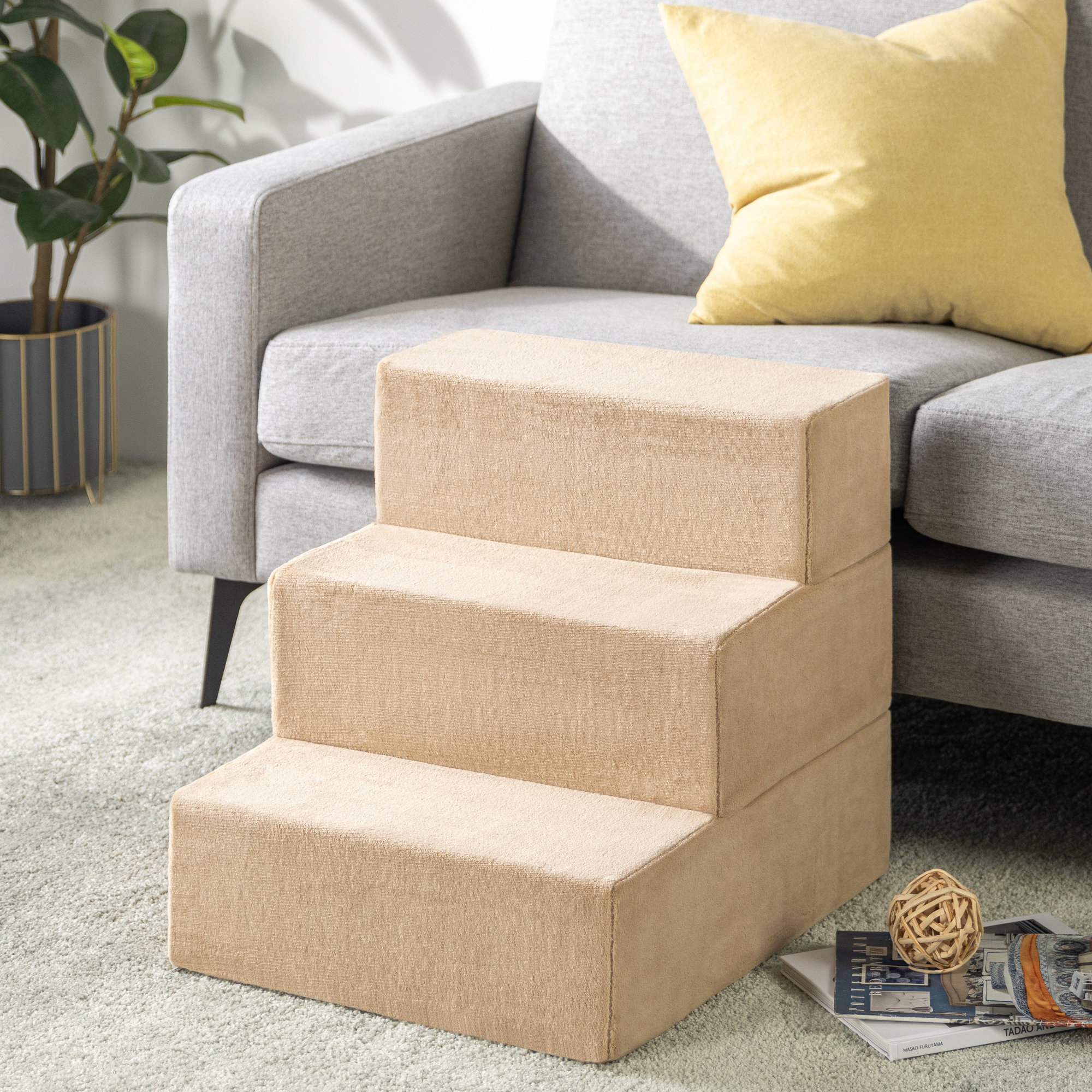 Tucker Murphy Pet™ Pospisil Comfort Foam 3 Step Pet Stair & Reviews ...