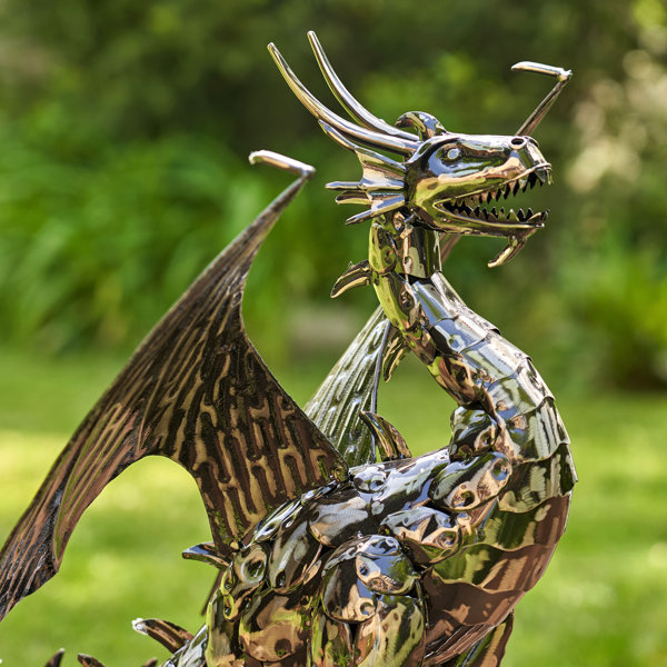 World Menagerie Abate Alexander Dragon Statue | Wayfair