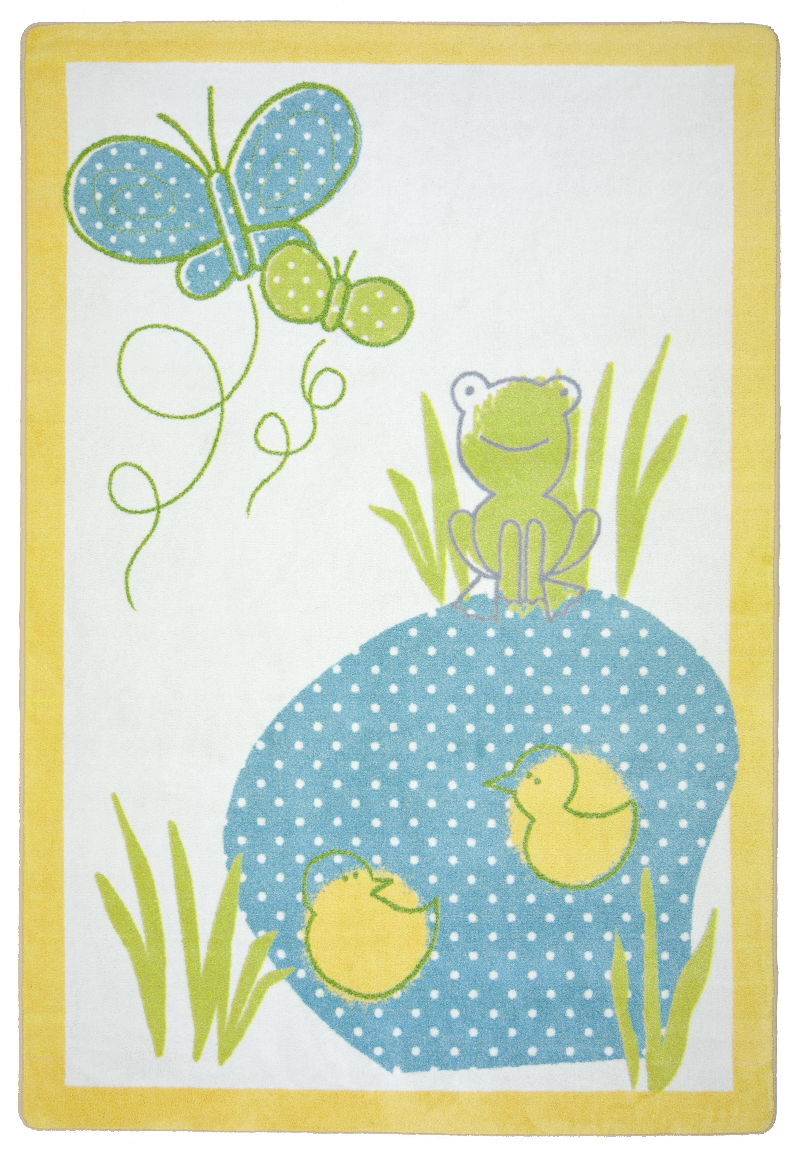 Joy Carpets Just For Kids Polka Dot Pool Area Rug | Wayfair