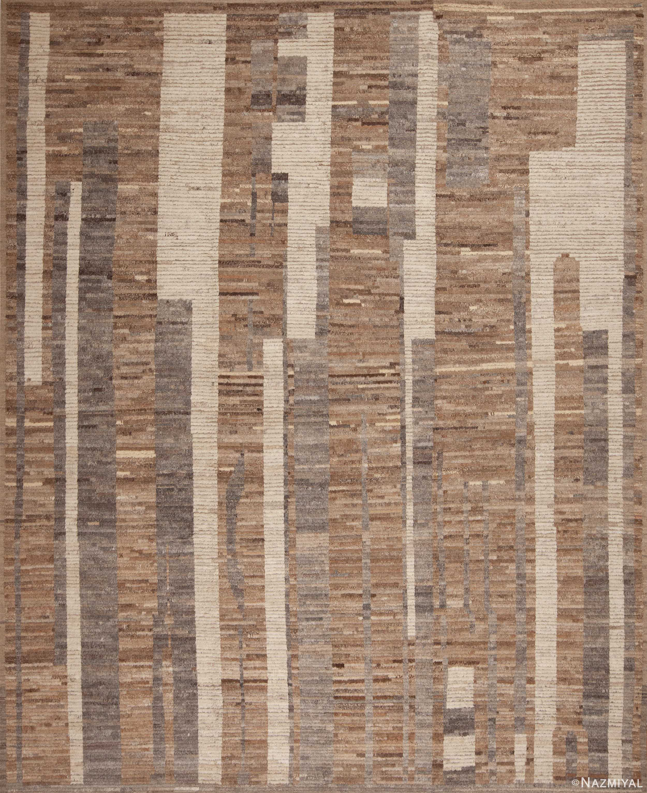 Nazmiyal Collection Warm Earthy Brown Neutral Color Tribal Geometric ...