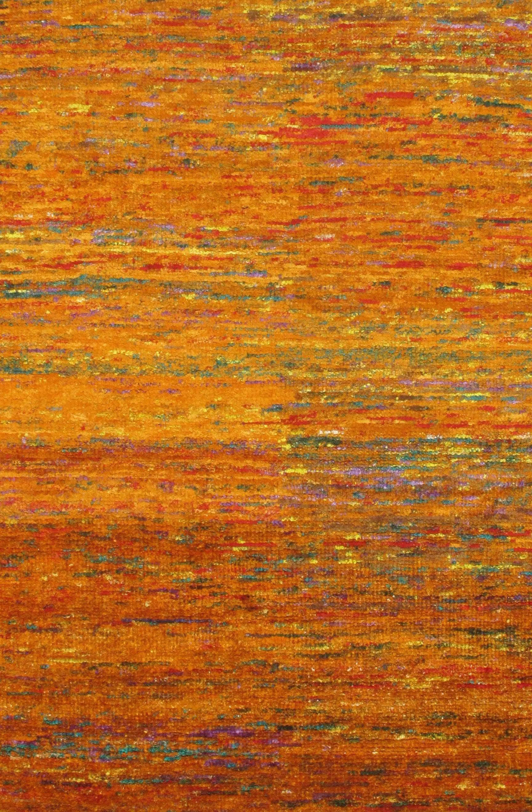 Isabelline No Pattern and Not Solid Color Handmade Rectangle 4' x 6 ...